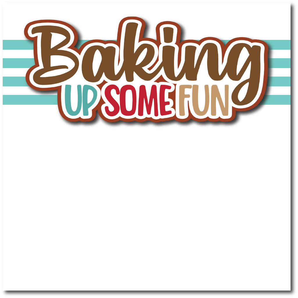 Baking Up Some Memories - Printed Premade Scrapbook Page 12x12 Layout ...