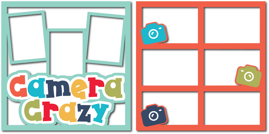Camera Crazy - 9 Frames - Layered Overlay Set - Digital Cut File - SVG – Autumn's Crafty Corner