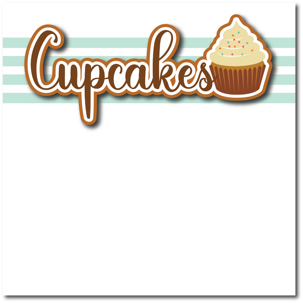 Cupcakes - Printed Premade Scrapbook Page 12x12 Layout – Autumn's ...