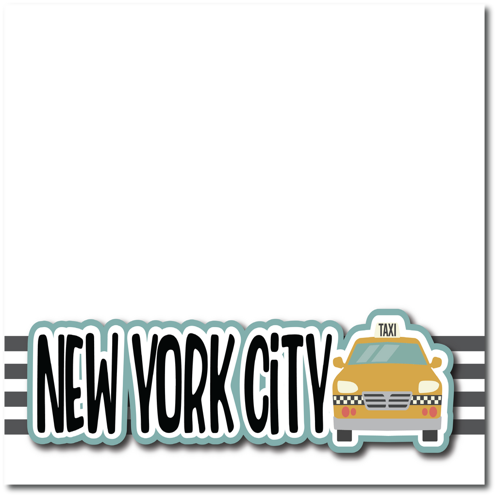New York City Printed Premade Scrapbook Page 12x12 Layout Autumns Crafty Corner