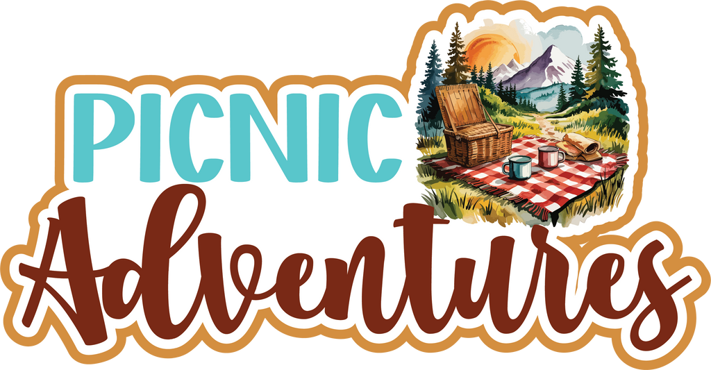Picnic Adventures - Scrapbook Page Title Sticker – Autumn's Crafty Corner