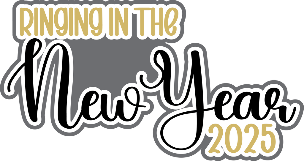 Ringing in the New Year 2025 - Scrapbook Page Title Sticker – Autumn's ...