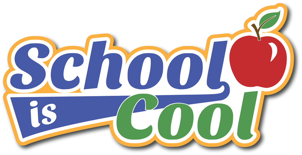 School is Cool - Scrapbook Page Title Sticker – Autumn's Crafty Corner