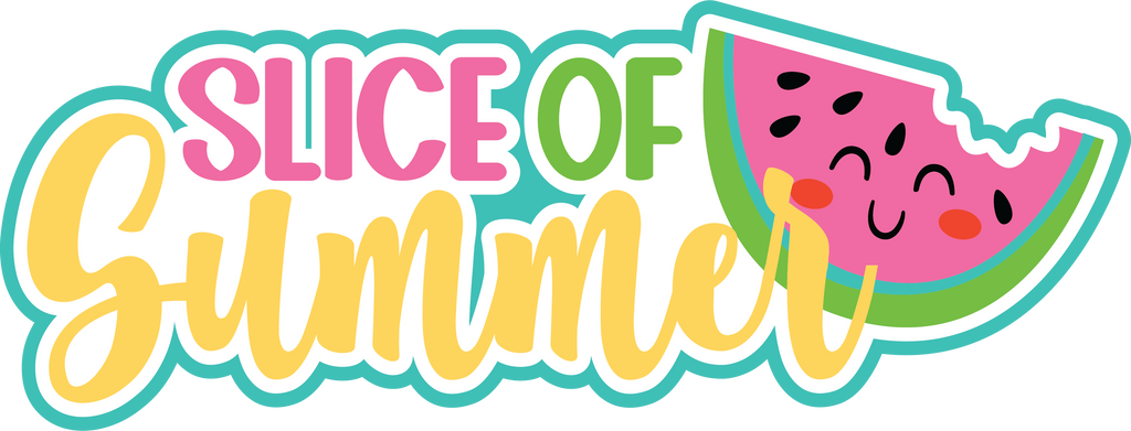 Slice of Summer - Scrapbook Page Title Die Cut – Autumn's Crafty Corner