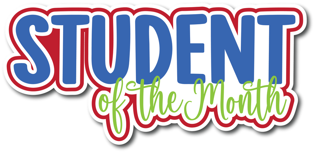 Student of the Month - Scrapbook Page Title Sticker – Autumn's Crafty ...