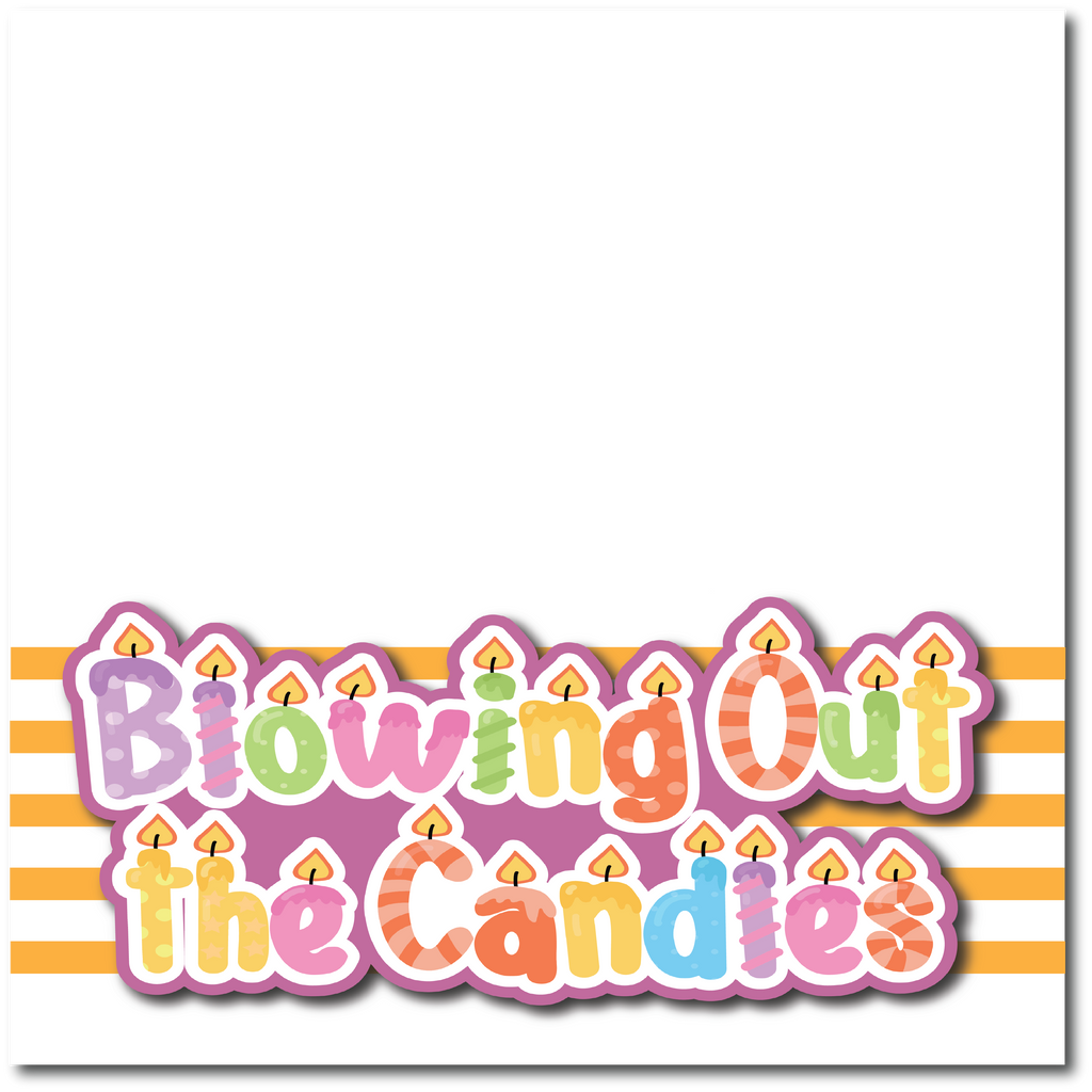 Blowing Out the Candles - Printed Premade Scrapbook Page 12x12 Layout ...