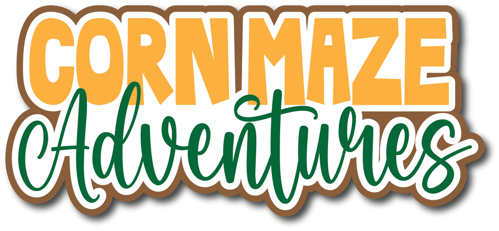 Corn Maze Adventures - Scrapbook Page Title Sticker – Autumn's Crafty ...