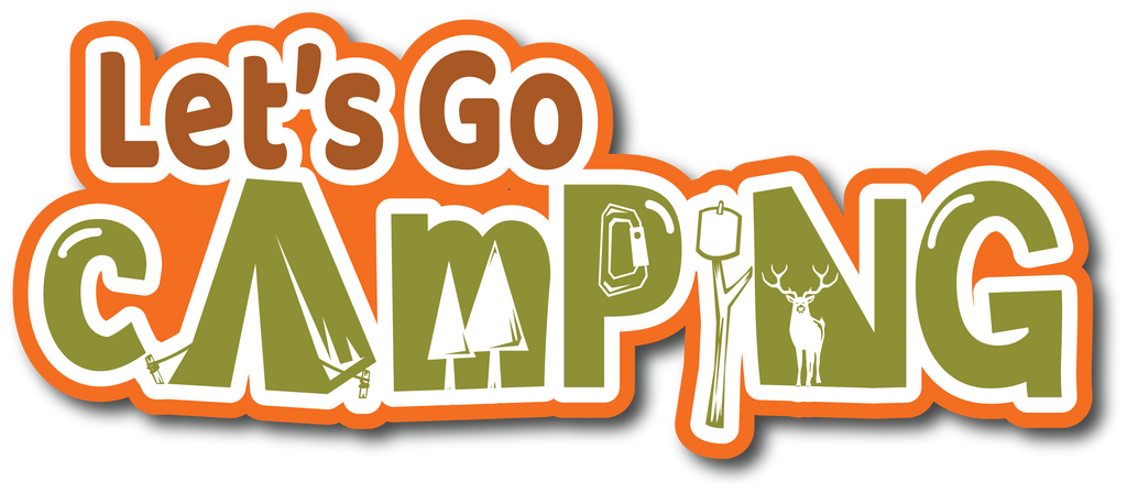 Let's Go Camping - Scrapbook Page Title Sticker – Autumn's Crafty Corner