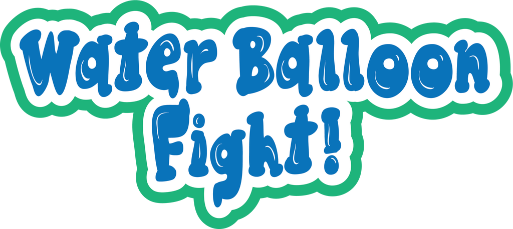 Water Balloon Fight - Scrapbook Page Title Sticker – Autumn's Crafty Corner