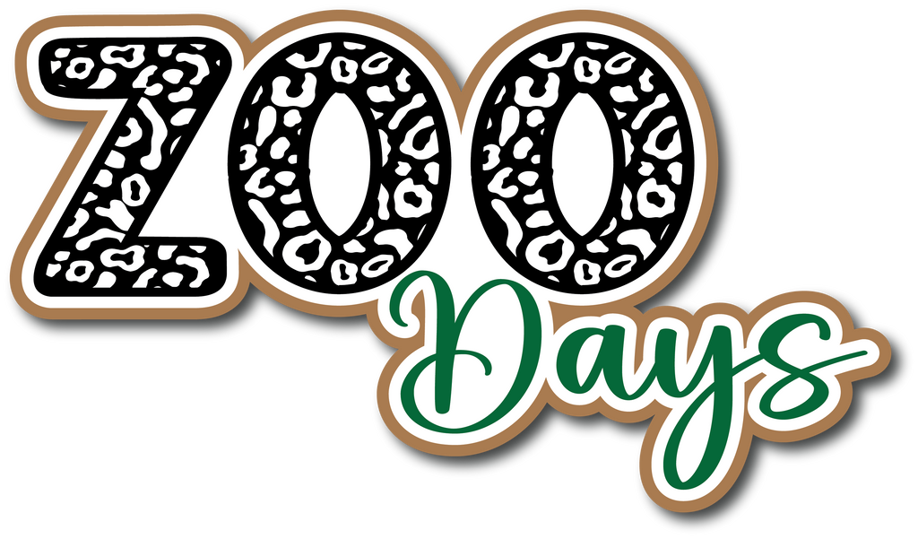 Zoo Days - Scrapbook Page Title Sticker – Autumn's Crafty Corner