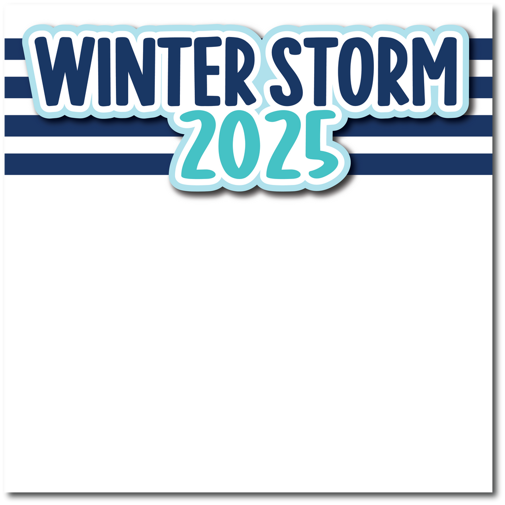 Winter Storm 2025 - Printed Premade Scrapbook Page 12x12 Layout ...