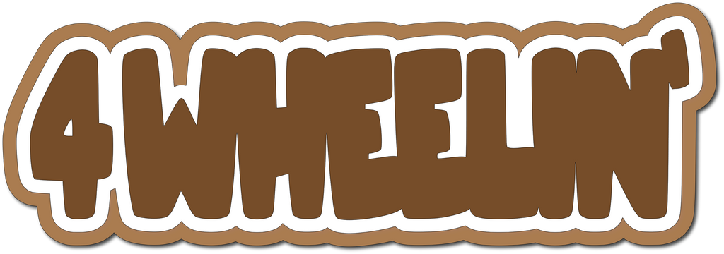 4 Wheelin' - Scrapbook Page Title Die Cut – Autumn's Crafty Corner