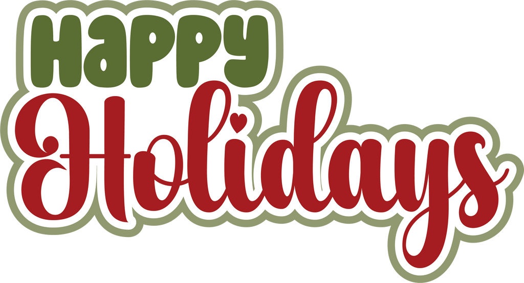 Happy Holidays - Scrapbook Page Title Sticker – Autumn's Crafty Corner
