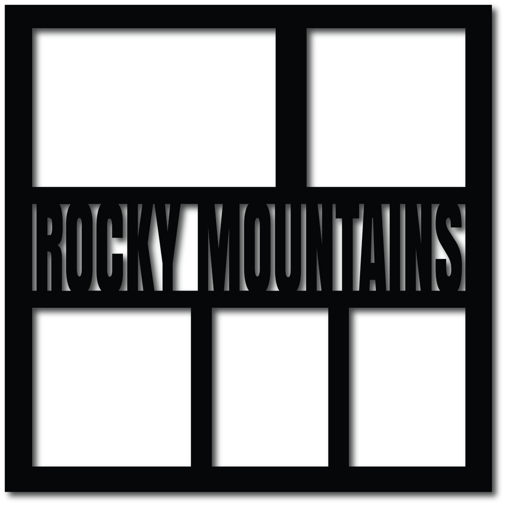 Rocky Mountains - 5 Frames - Digital Cut File - SVG - INSTANT DOWNLOAD ...