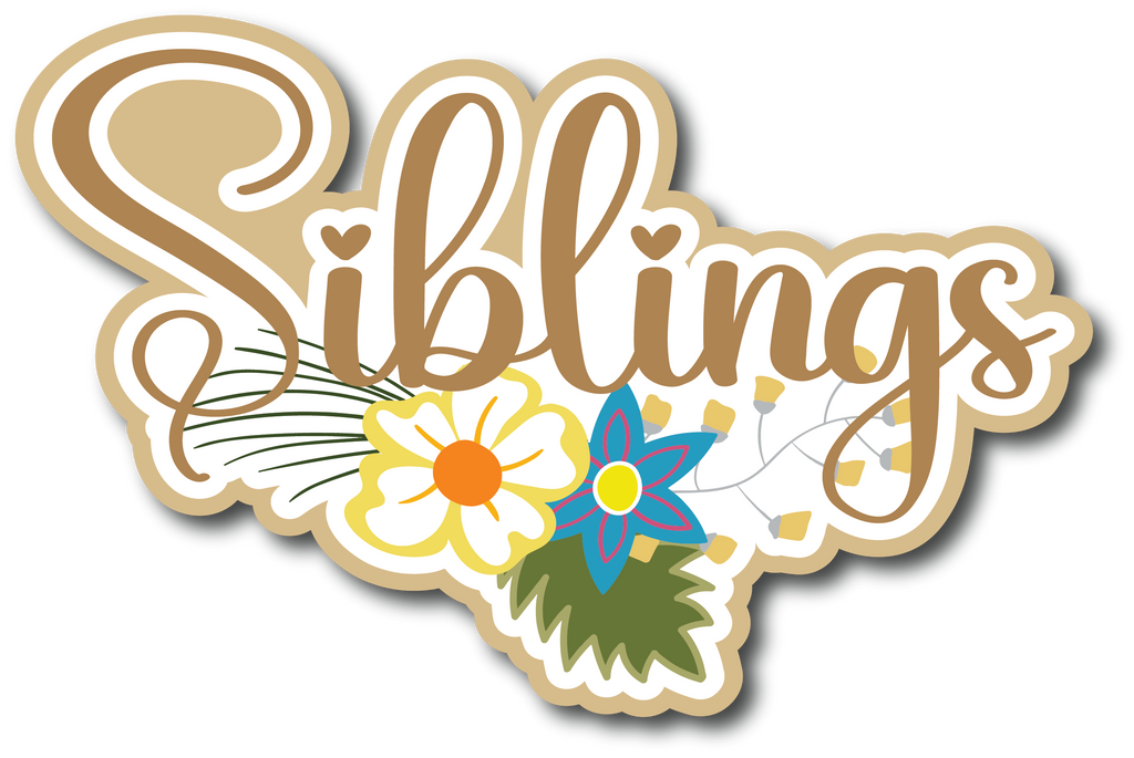 Siblings - Scrapbook Page Title Sticker – Autumn's Crafty Corner