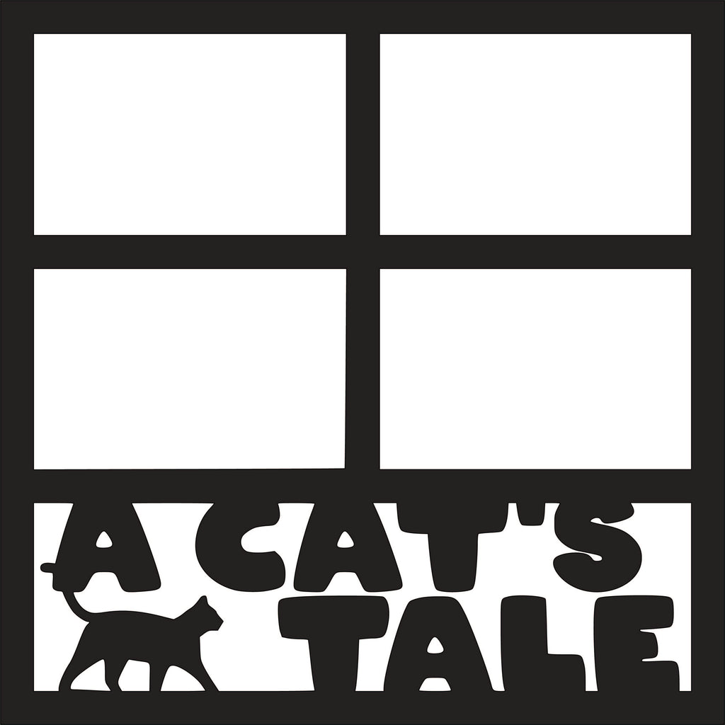 A Cats Tale - 4 Frames - Scrapbook Page Overlay – Autumn's Crafty Corner