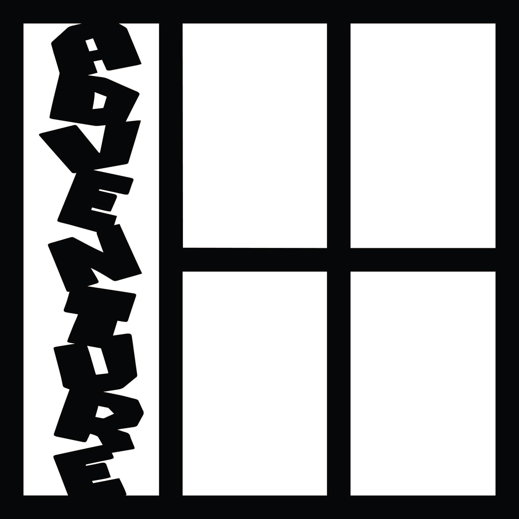 Adventure - 4 Vertical Frames - Scrapbook Page Overlay – Autumn's ...