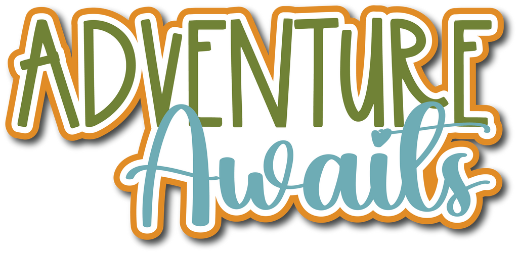 Adventure Awaits - Scrapbook Page Title Sticker – Autumn's Crafty Corner