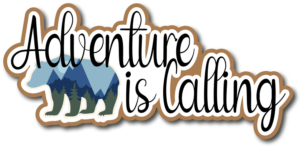 Adventure is Calling - Scrapbook Page Title Sticker – Autumn's Crafty ...