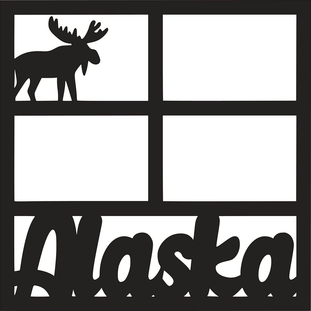 Alaska - 4 Frames - Scrapbook Page Overlay – Autumn's Crafty Corner