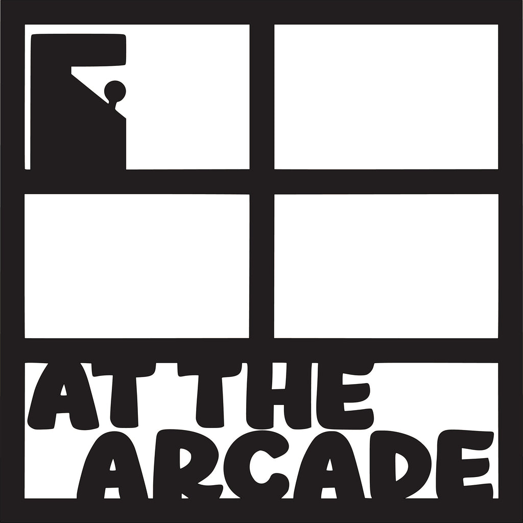 At the Arcade - 4 Frames - Scrapbook Page Overlay – Autumn's Crafty Corner