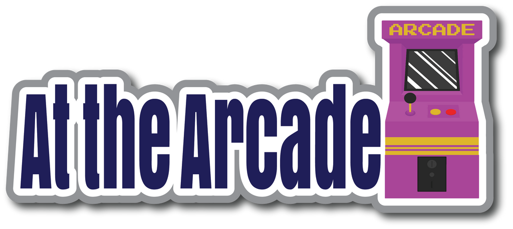 At the Arcade - Scrapbook Page Title Die Cut – Autumn's Crafty Corner