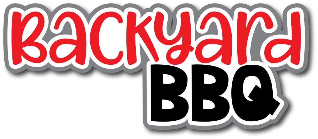 Backyard BBQ - Scrapbook Page Title Sticker – Autumn's Crafty Corner