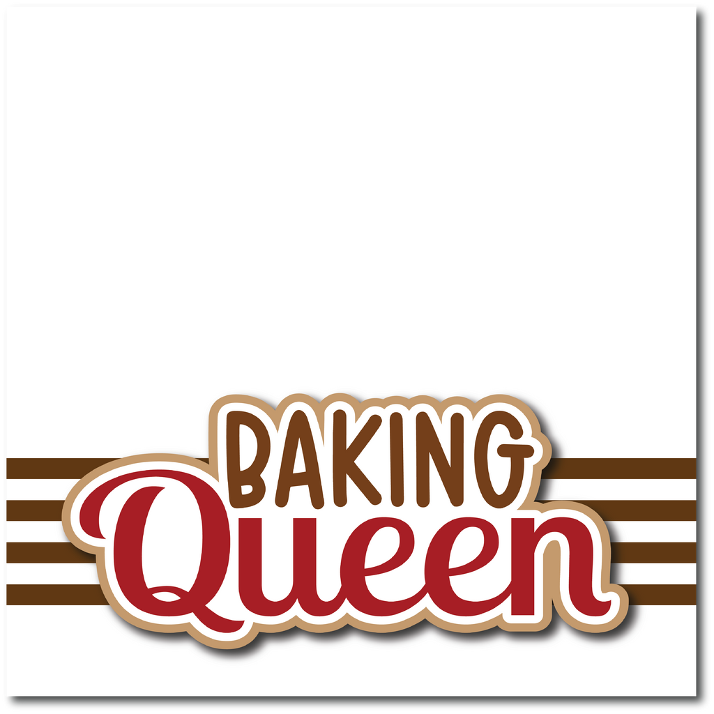 Baking Queen - Printed Premade Scrapbook Page 12x12 Layout – Autumn's ...