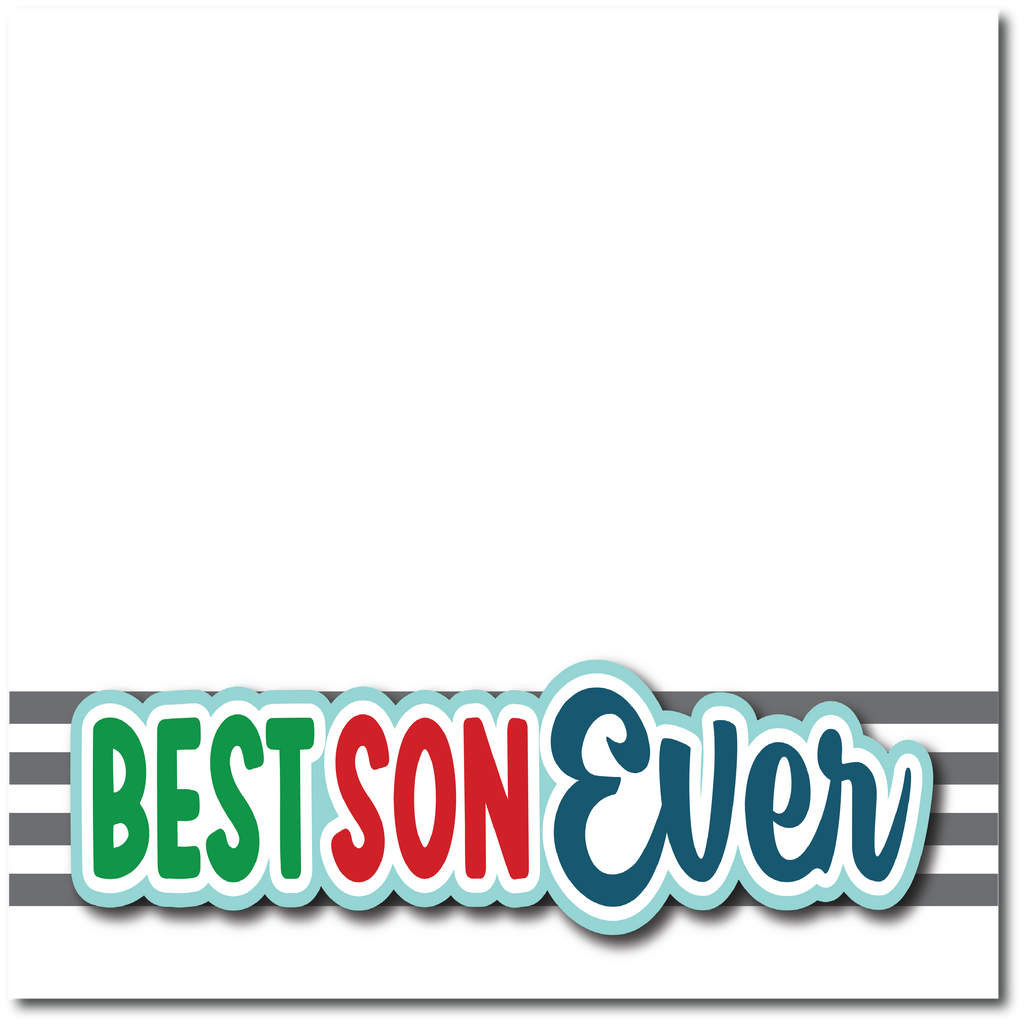 Best Son Ever - Printed Premade Scrapbook Page 12x12 Layout – Autumn's ...
