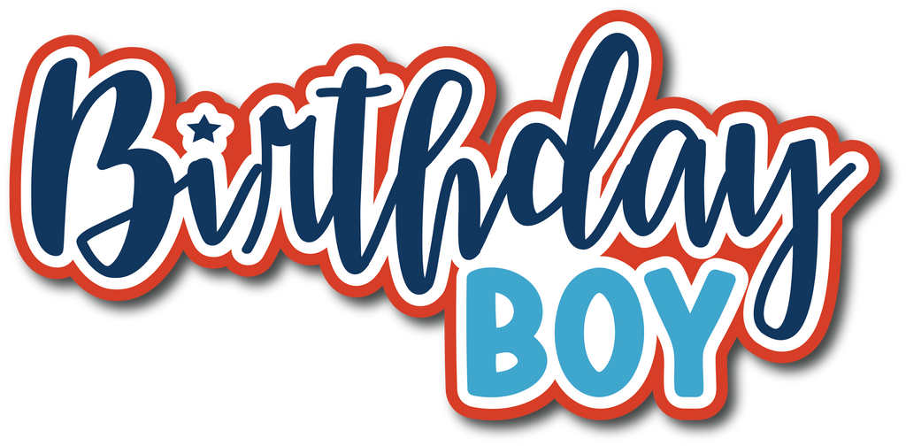 Birthday Boy - Scrapbook Page Title Sticker – Autumn's Crafty Corner
