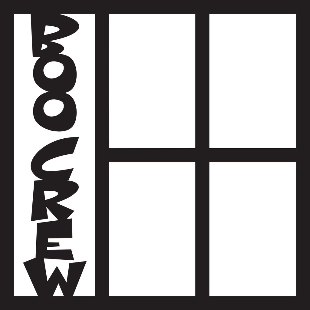 Boo Crew - 6 Frames - Scrapbook Page Overlay – Autumn's Crafty Corner