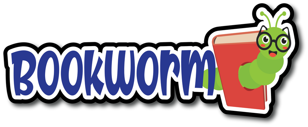 Bookworm - Scrapbook Page Title Sticker – Autumn's Crafty Corner