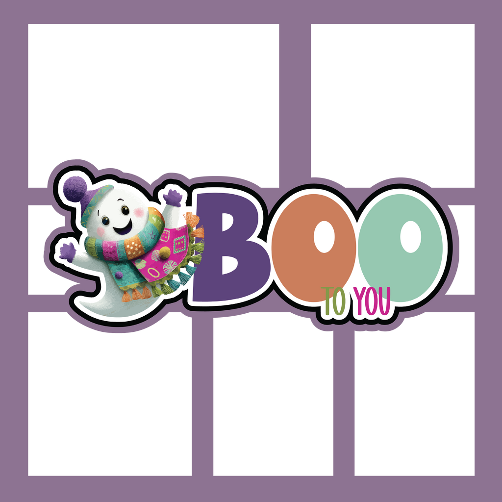 Boo to You - Scrapbook Page Layered Overlay Kit – Autumn's Crafty Corner
