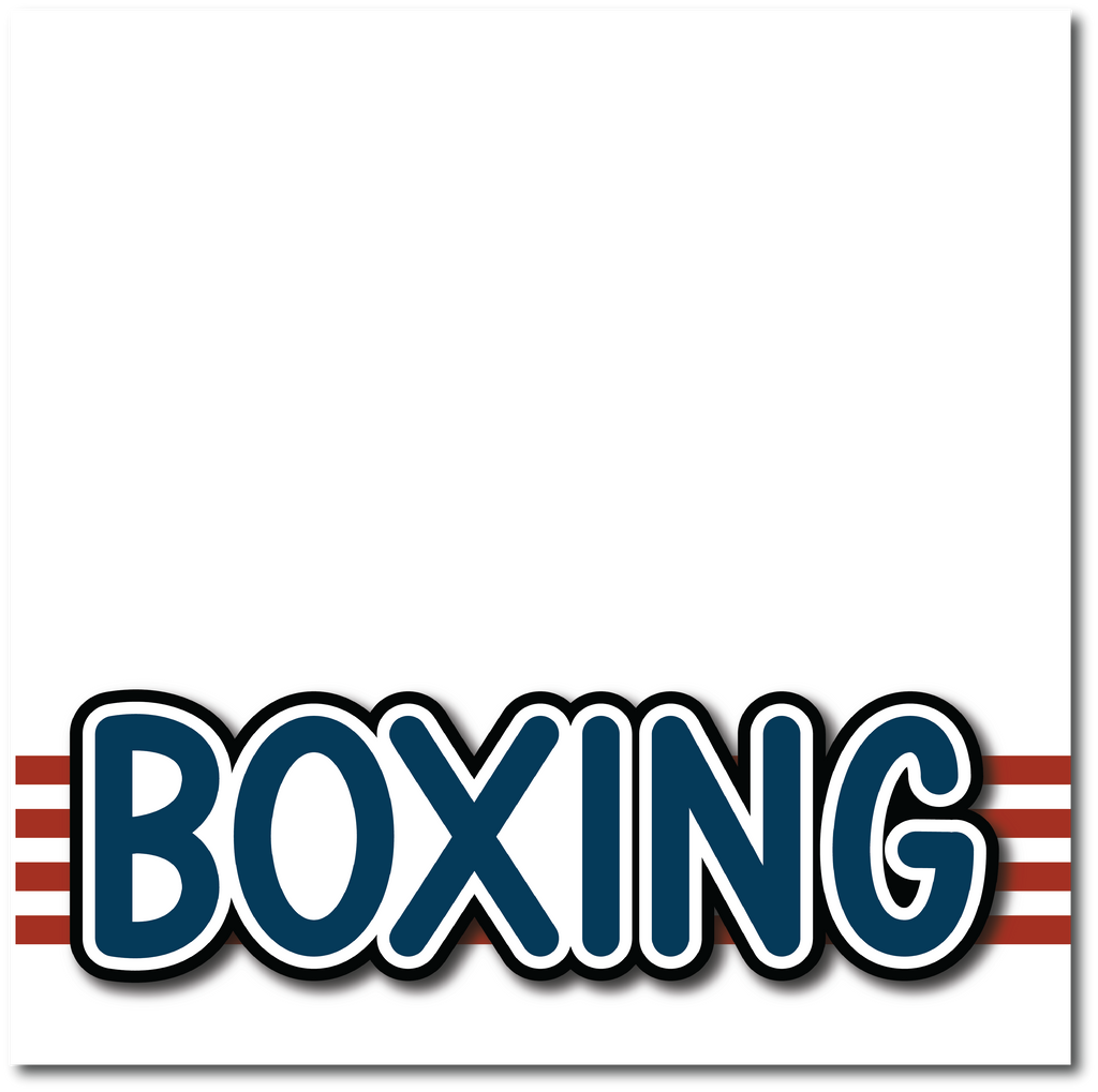 Boxing - Printed Premade Scrapbook Page 12x12 Layout – Autumn's Crafty ...