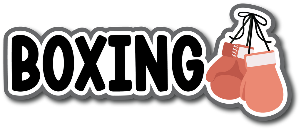 Boxing - Scrapbook Page Title Sticker – Autumn's Crafty Corner
