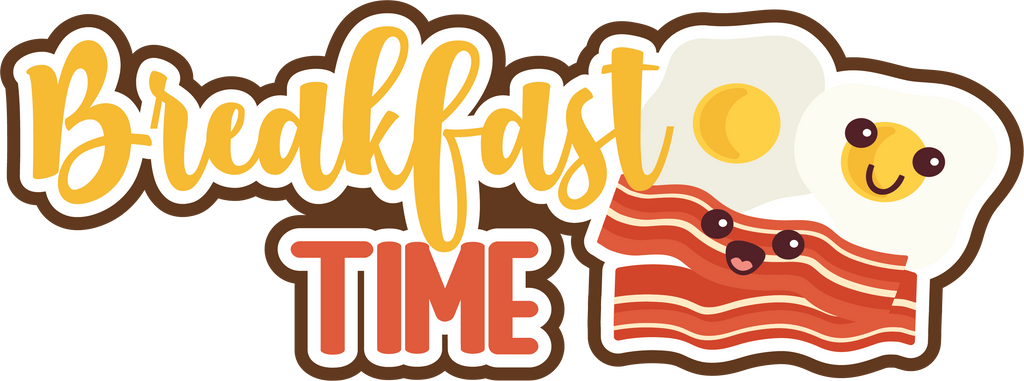 Breakfast Time - Scrapbook Page Title Die Cut – Autumn's Crafty Corner