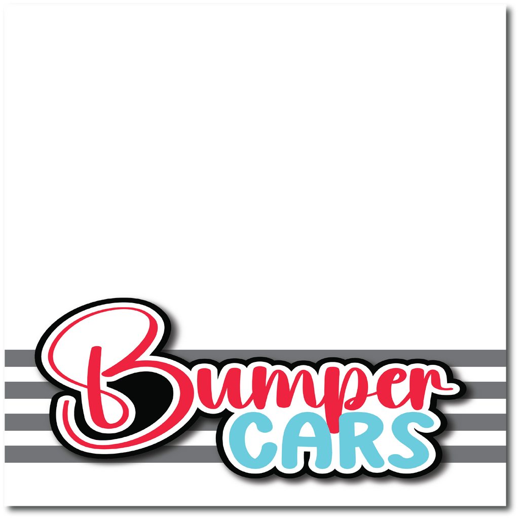 Bumper Cars - Printed Premade Scrapbook Page 12x12 Layout – Autumn's ...