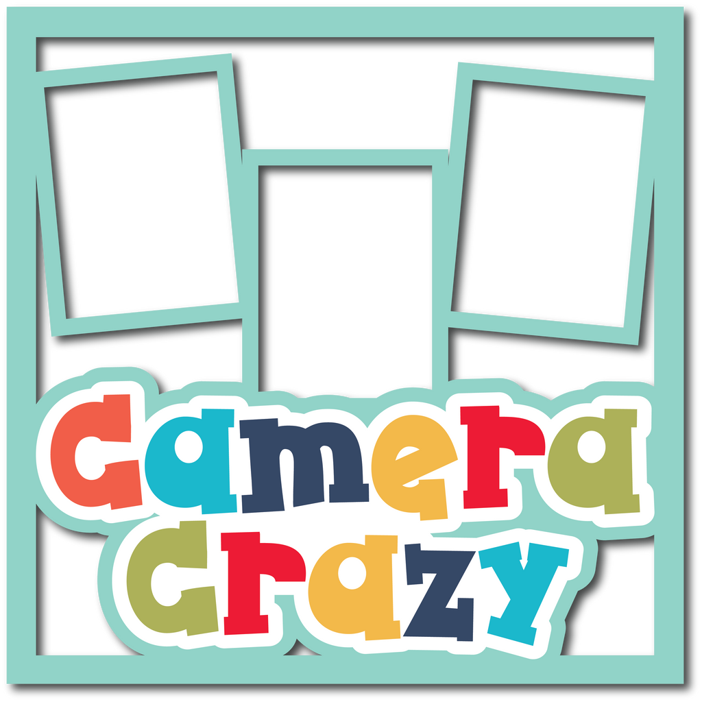 Camera Crazy - 3 Frames - Layered Overlay - Digital Cut File - SVG - I ...
