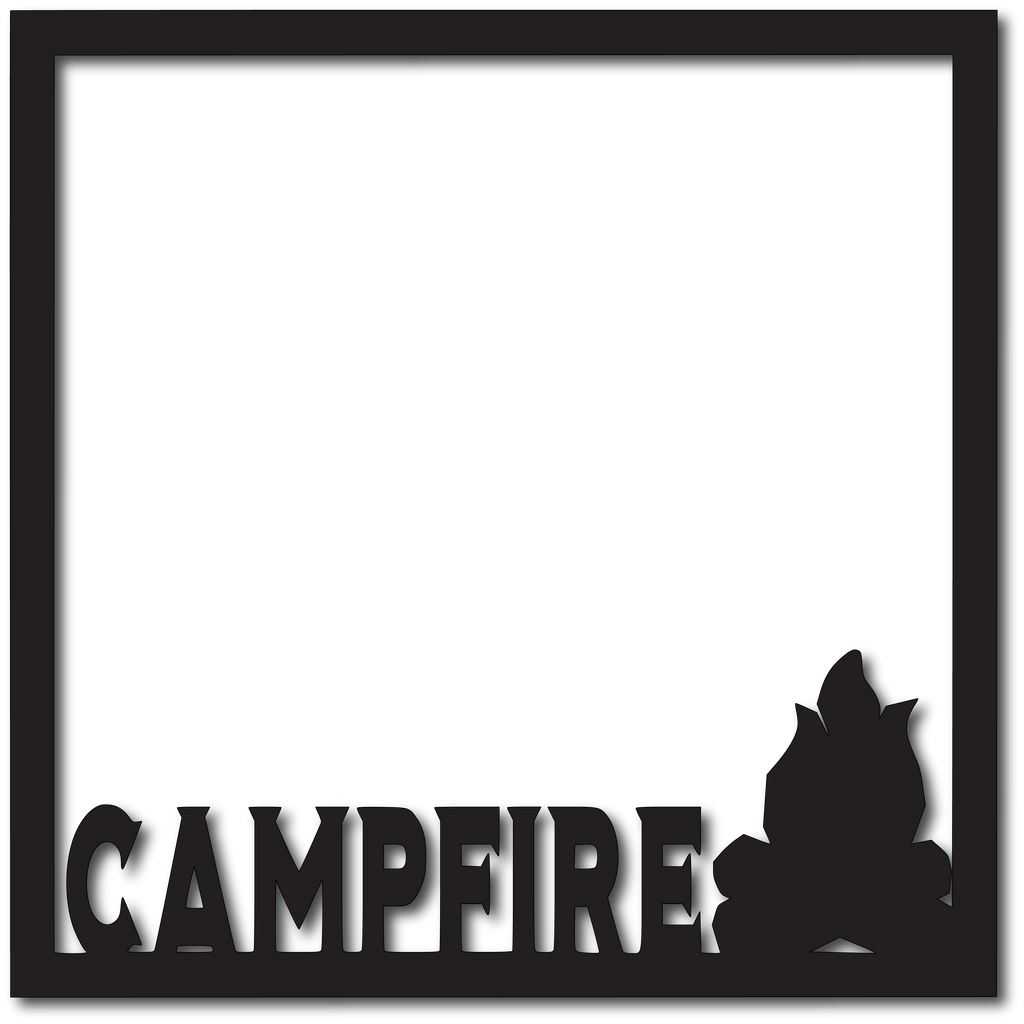 Campfire - Scrapbook Overlay - Digital Cut File - SVG - INSTANT DOWNLO ...