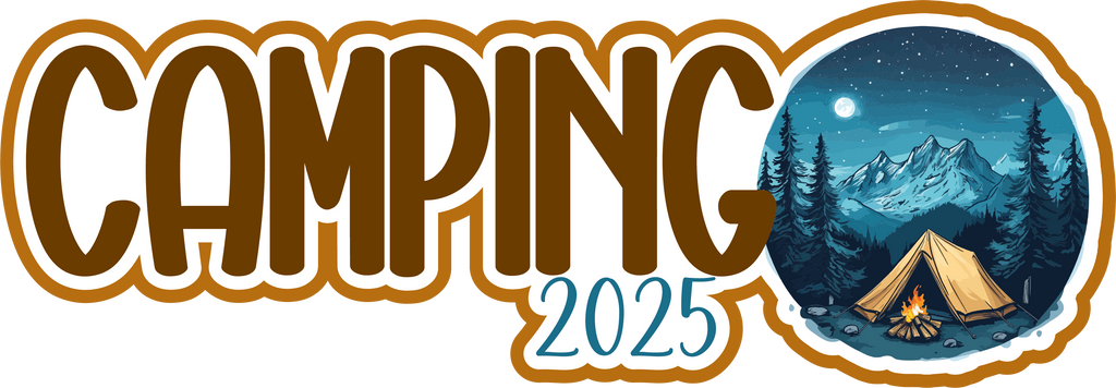 Camping 2025 - Scrapbook Page Title Sticker – Autumn's Crafty Corner
