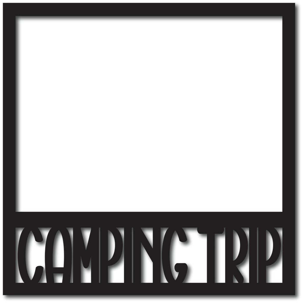 Camping Trip - Scrapbook Overlay - Digital Cut File - SVG - INSTANT DO ...