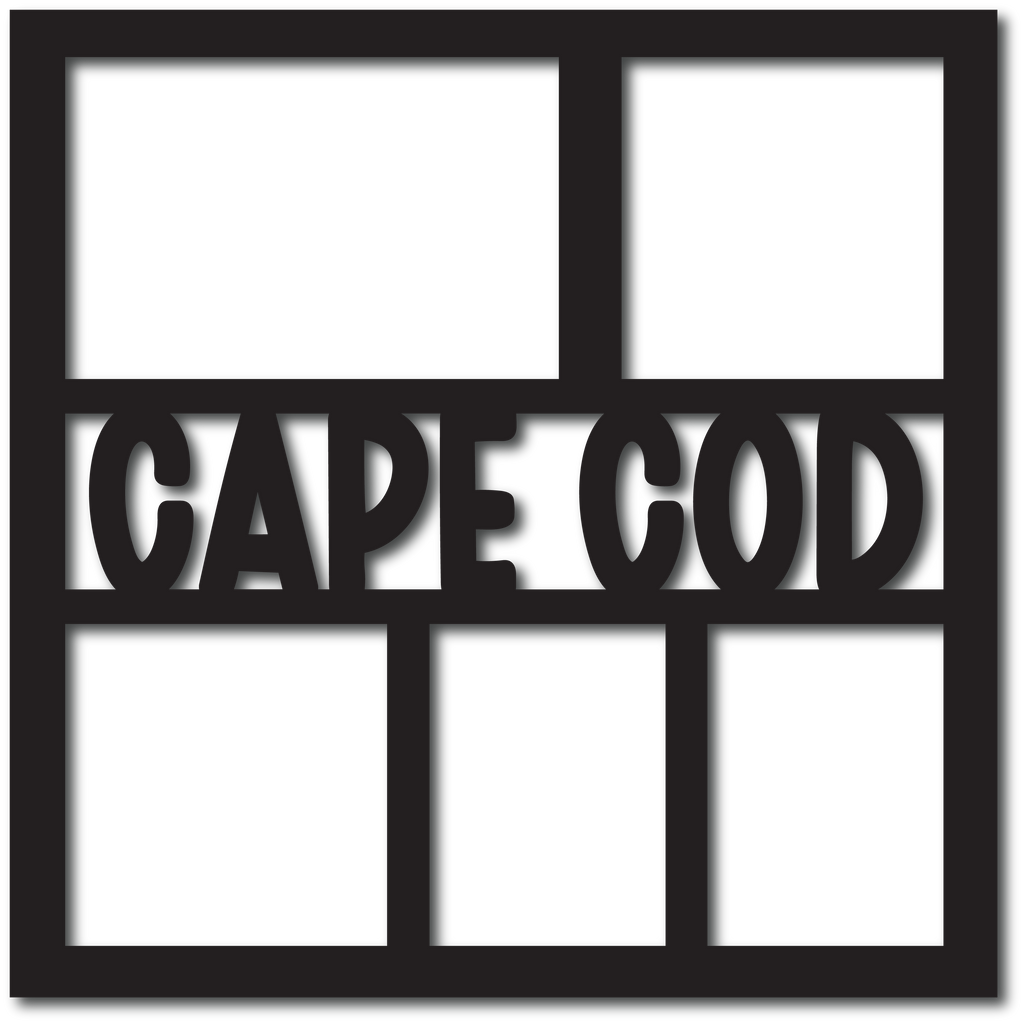 Cape Cod - 5 Frames - Scrapbook Overlay - Digital Cut File - SVG - INS ...