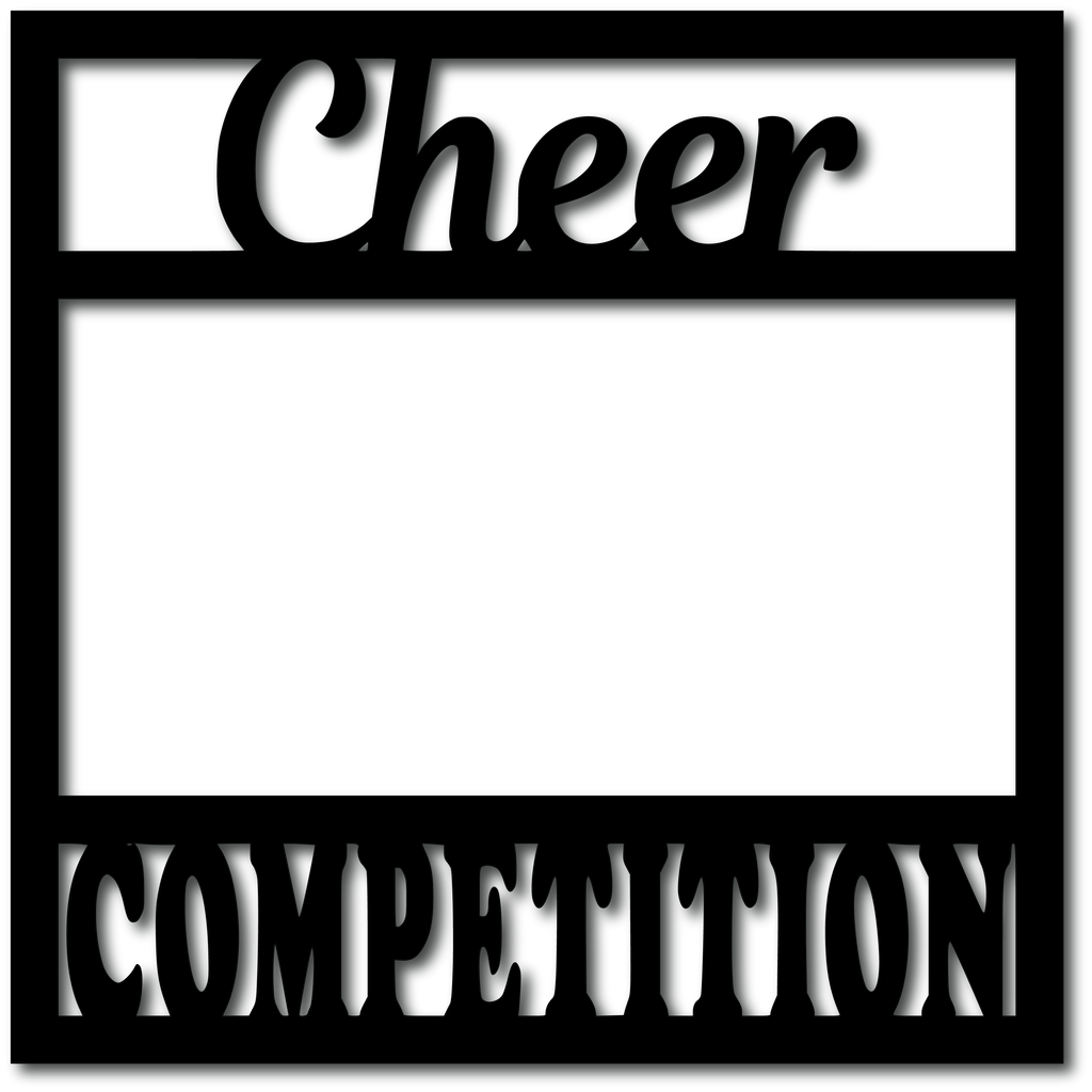 Cheer Competition - Scrapbook Overlay - Digital Cut File - SVG - INSTA ...