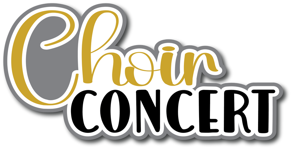 Choir Concert - Scrapbook Page Title Die Cut – Autumn's Crafty Corner
