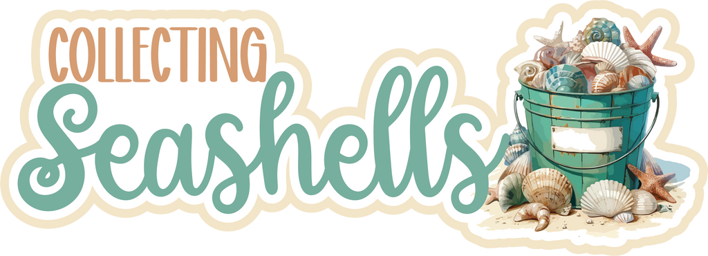 Collecting Seashells - Scrapbook Page Title Sticker – Autumn's Crafty ...