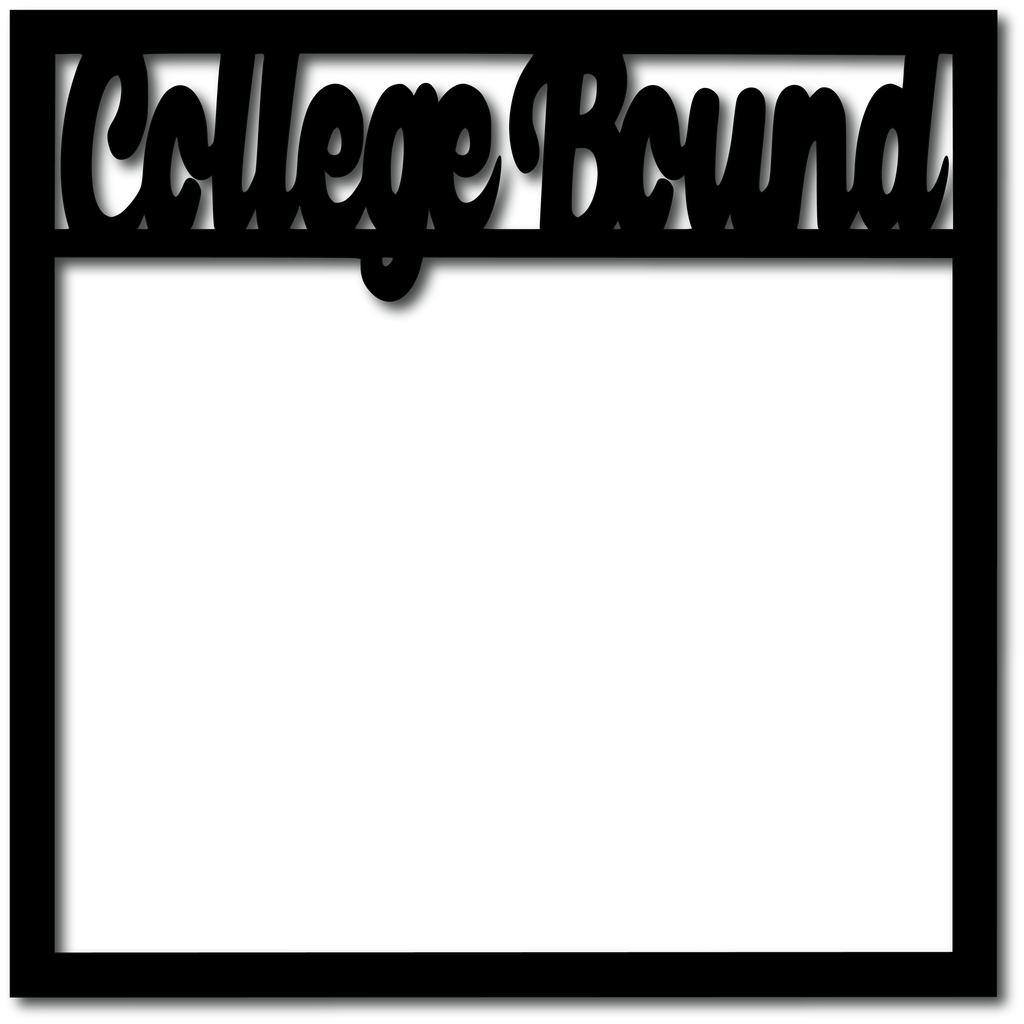 College Bound - Scrapbook Overlay - Digital Cut File - SVG - INSTANT D ...