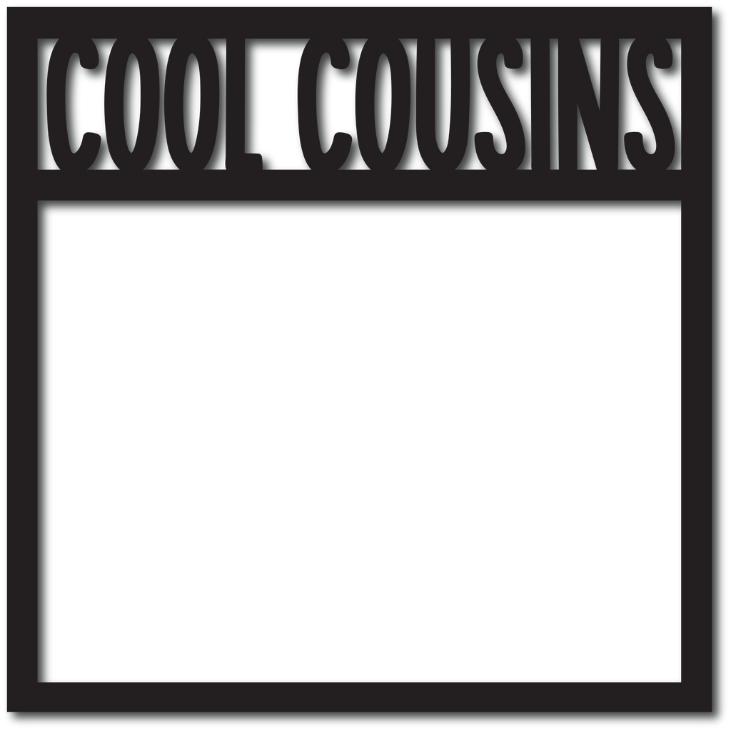 Cool Cousins - Scrapbook Overlay - Digital Cut File - SVG - INSTANT DO ...