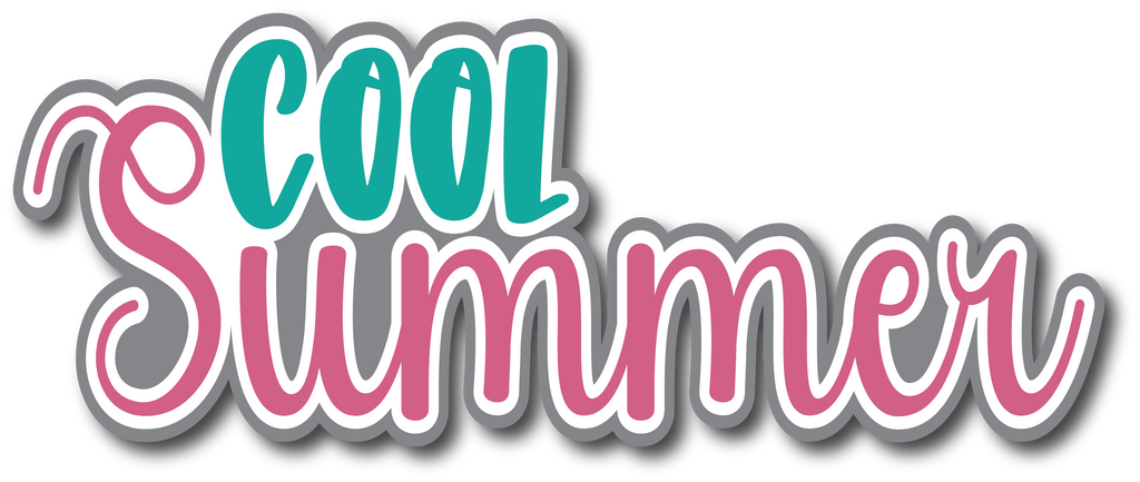 Cool Summer - Scrapbook Page Title Sticker – Autumn's Crafty Corner