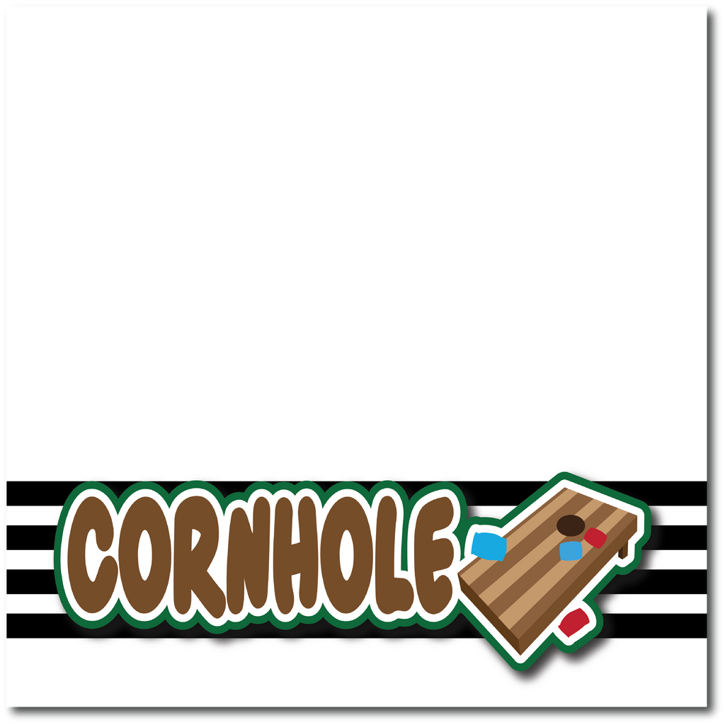 Cornhole - Printed Premade Scrapbook Page 12x12 Layout – Autumn's ...