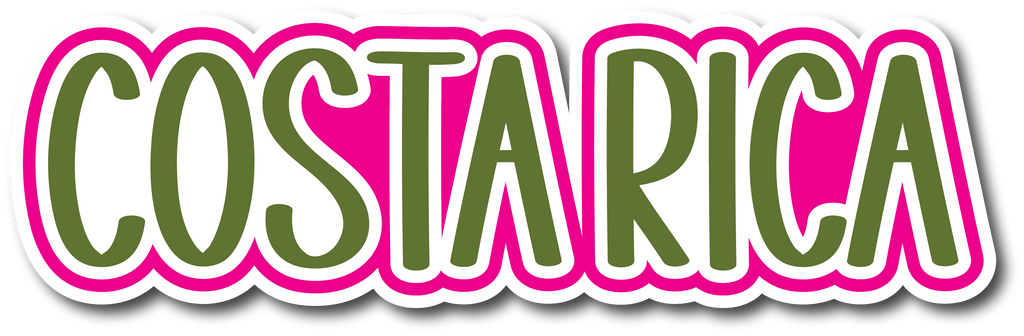 Costa Rica - Scrapbook Page Title Sticker – Autumn's Crafty Corner